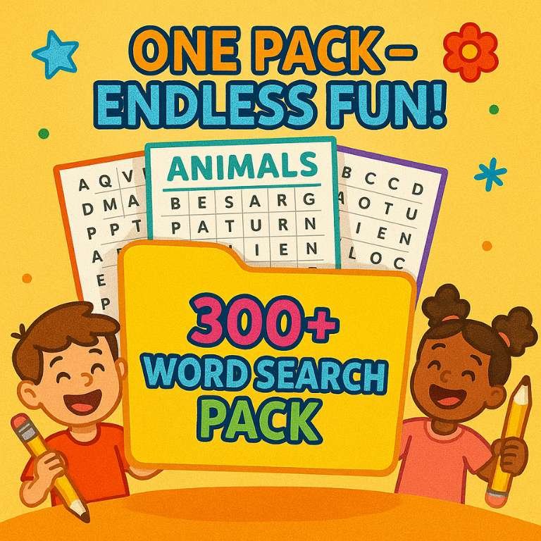 300+ Best Word Search Worksheets for Kids